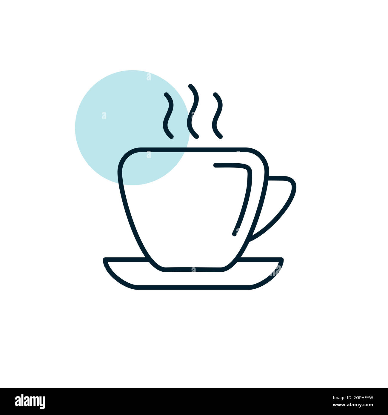 Coffee cup outline icon. Business sign Stock Vector Image & Art - Alamy