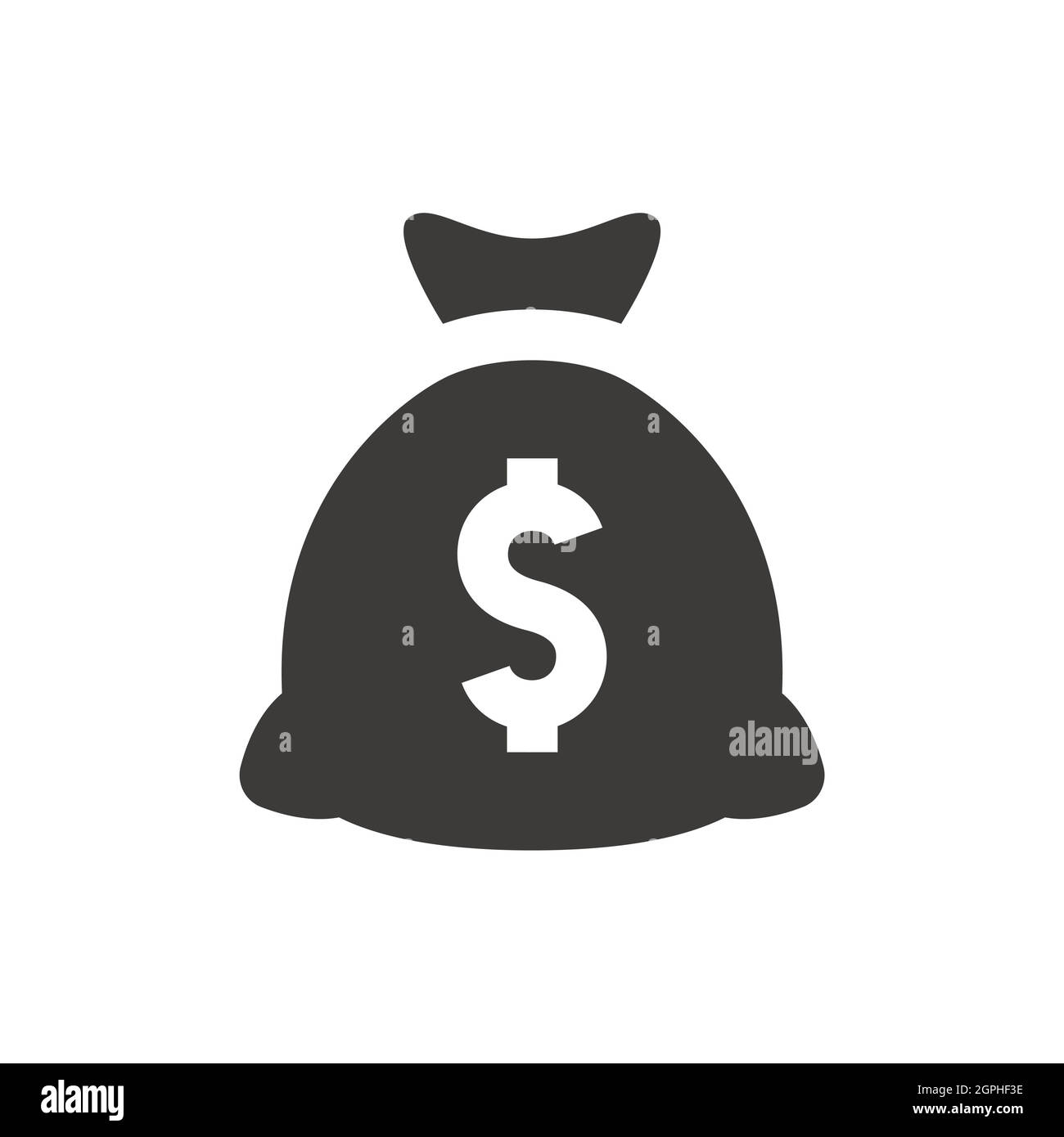 Money bag or sack with dollar sign vector icon Stock Vector Image & Art ...