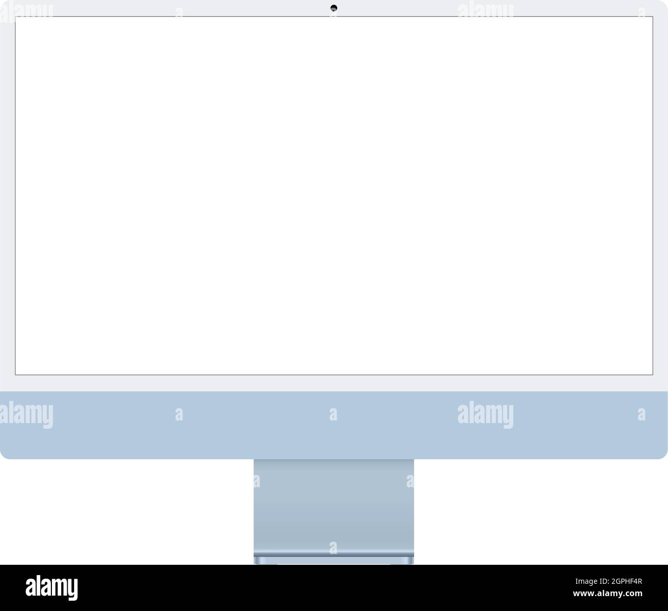 Modern new model imac computer monitor display, flat design vector ... Modern new model imac computer monitor display, flat design vector ...