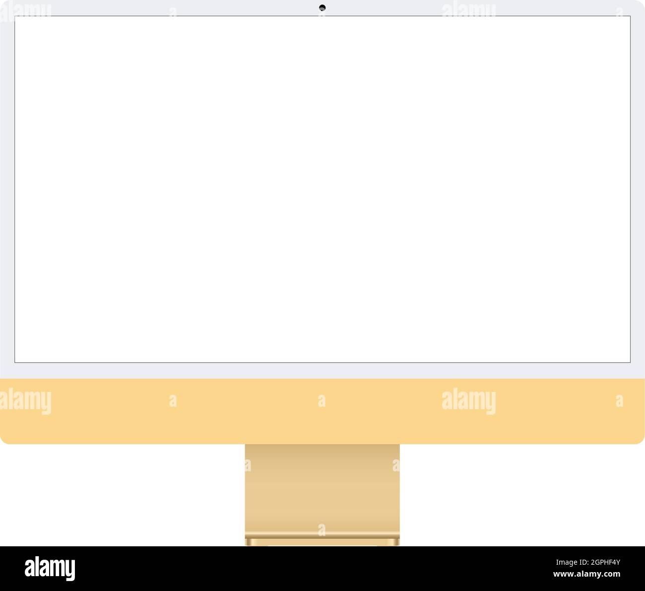 Modern new model imac computer monitor display, flat design vector ... Modern new model imac computer monitor display, flat design vector ...