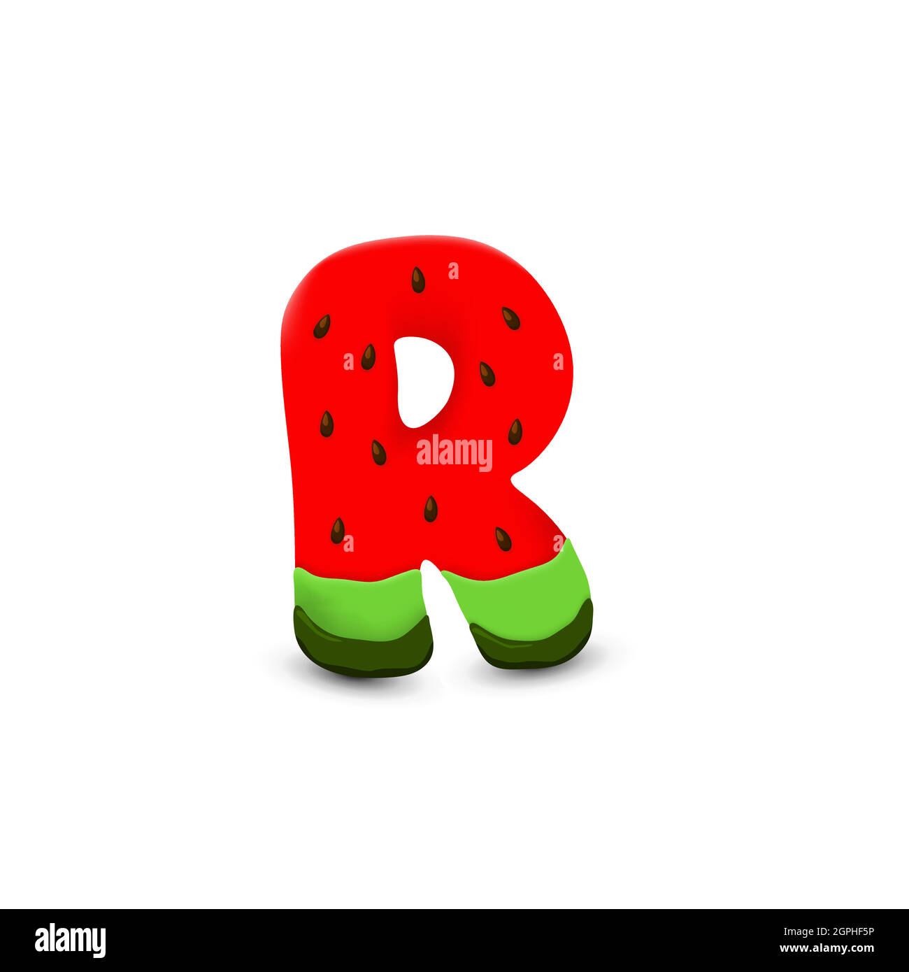 Watermelon letter R Stock Vector Image & Art - Alamy