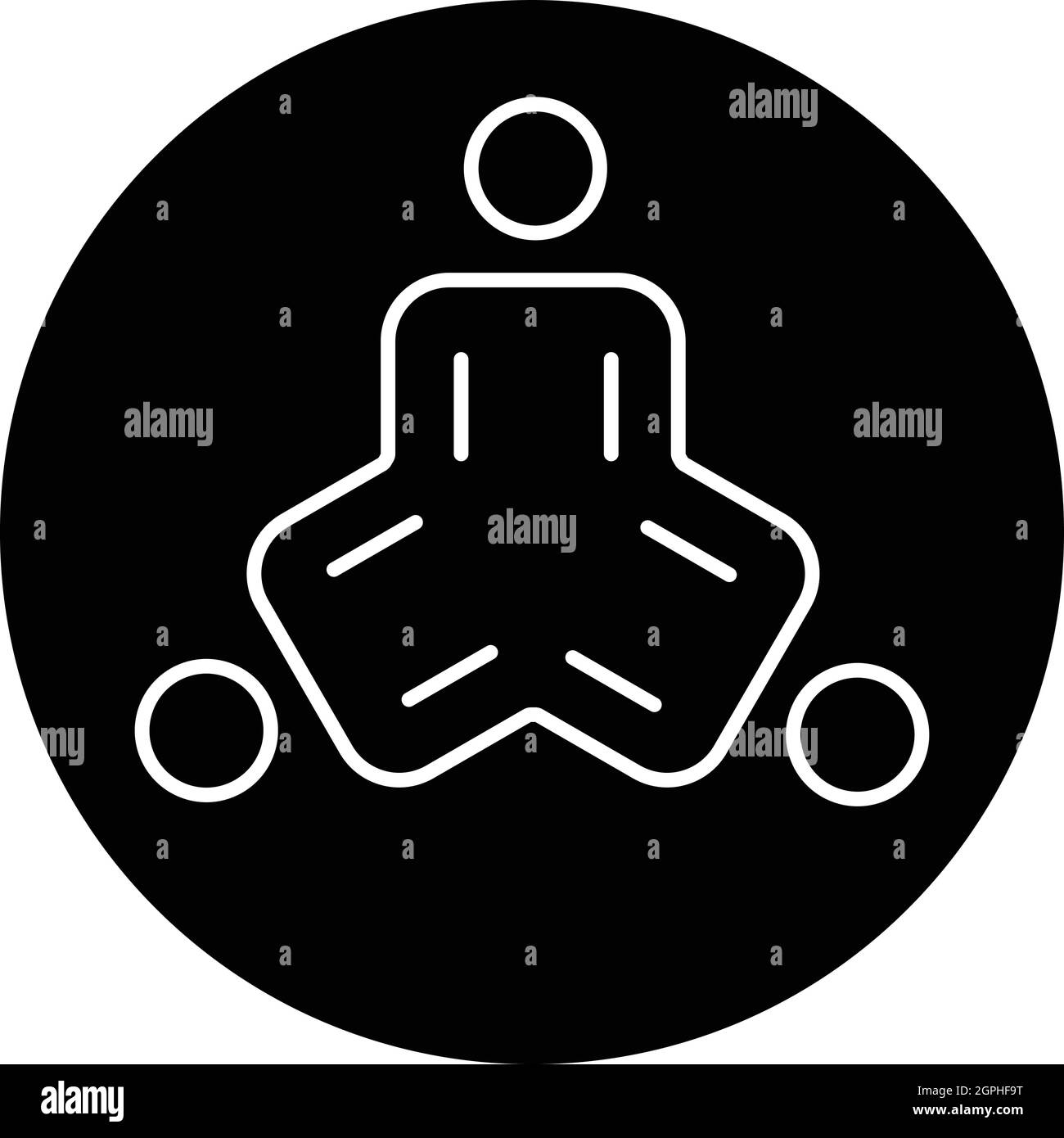 Brainstorming discussion icon outline Stock Vector Images - Alamy