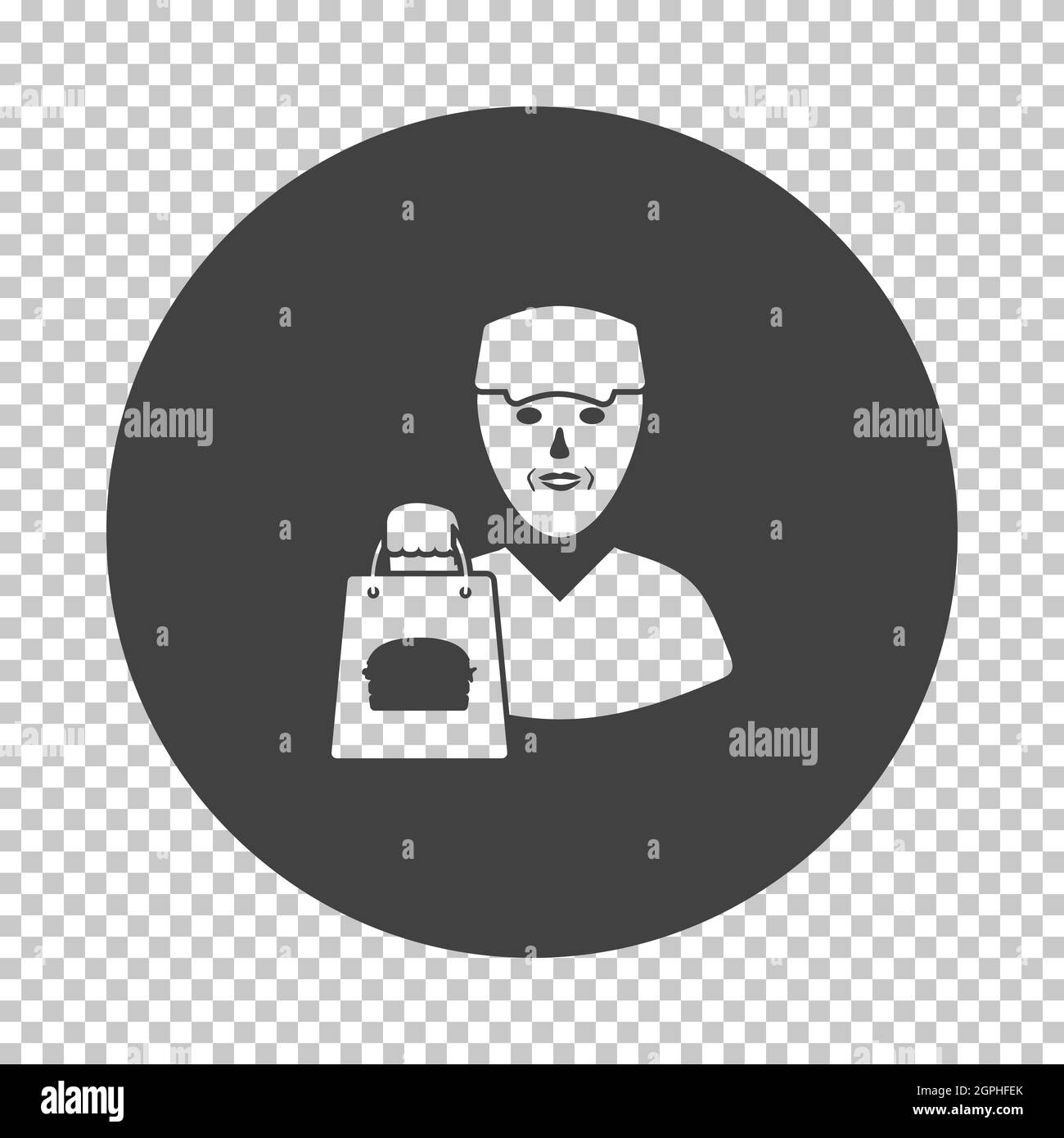 Safe online delivery courier Black and White Stock Photos & Images - Alamy