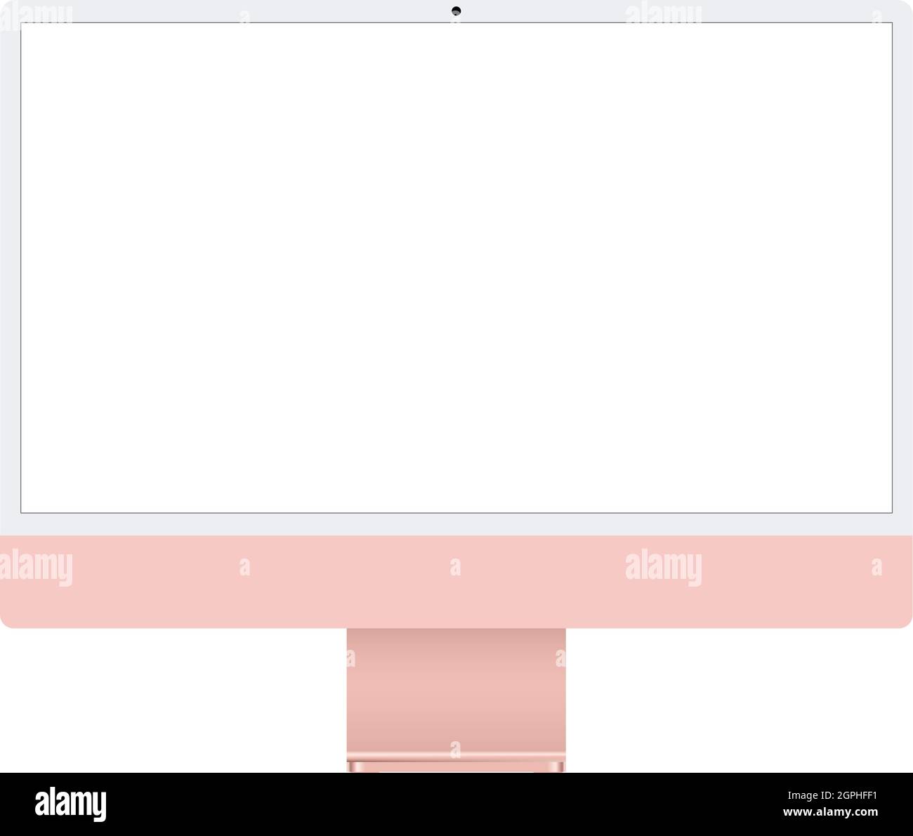 Modern new model imac computer monitor display, flat design vector ... Modern new model imac computer monitor display, flat design vector ...