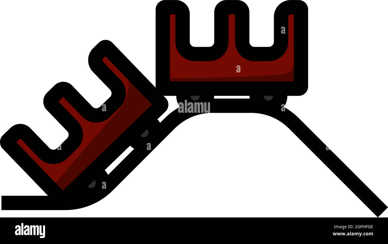 Ferris wheel and rollercoaster Cut Out Stock Images & Pictures - Alamy