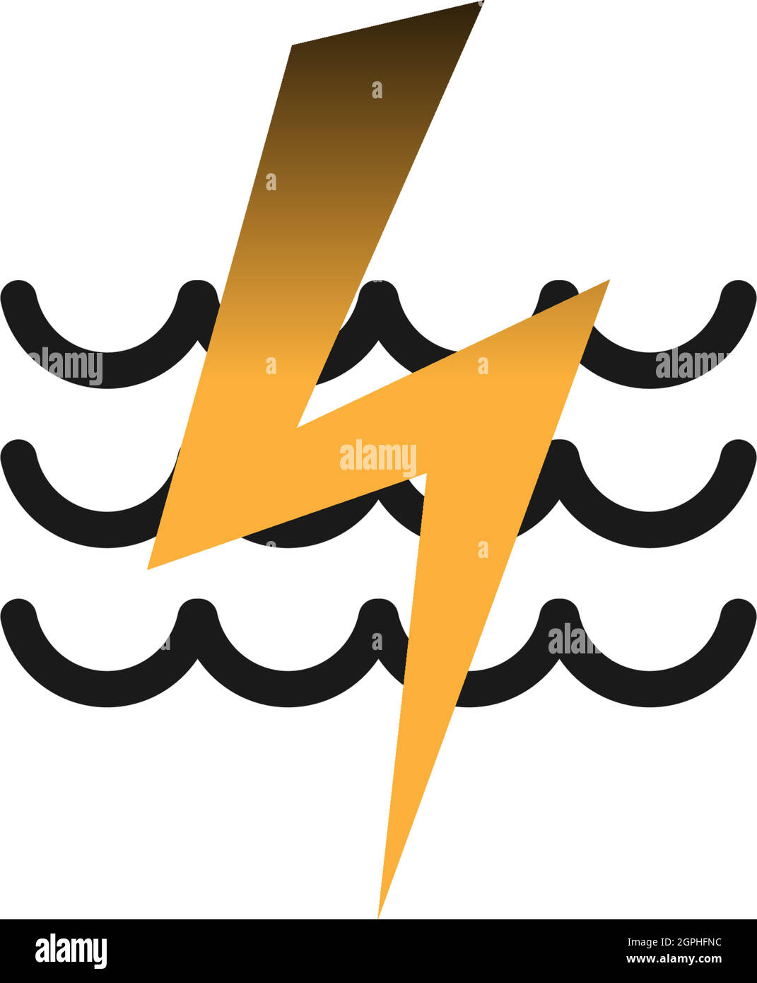 Power symbol lightning icon logo design vector Stock Vector Image & Art ...