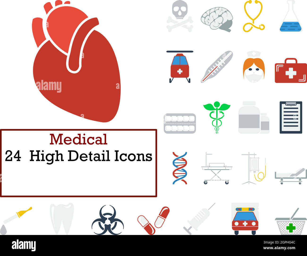 Medical Icon Set Stock Vector Image & Art - Alamy