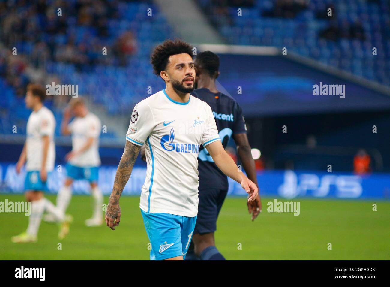 Saint Petersburg, Russia - 25 September 2021: Football, UEFA Champions ...