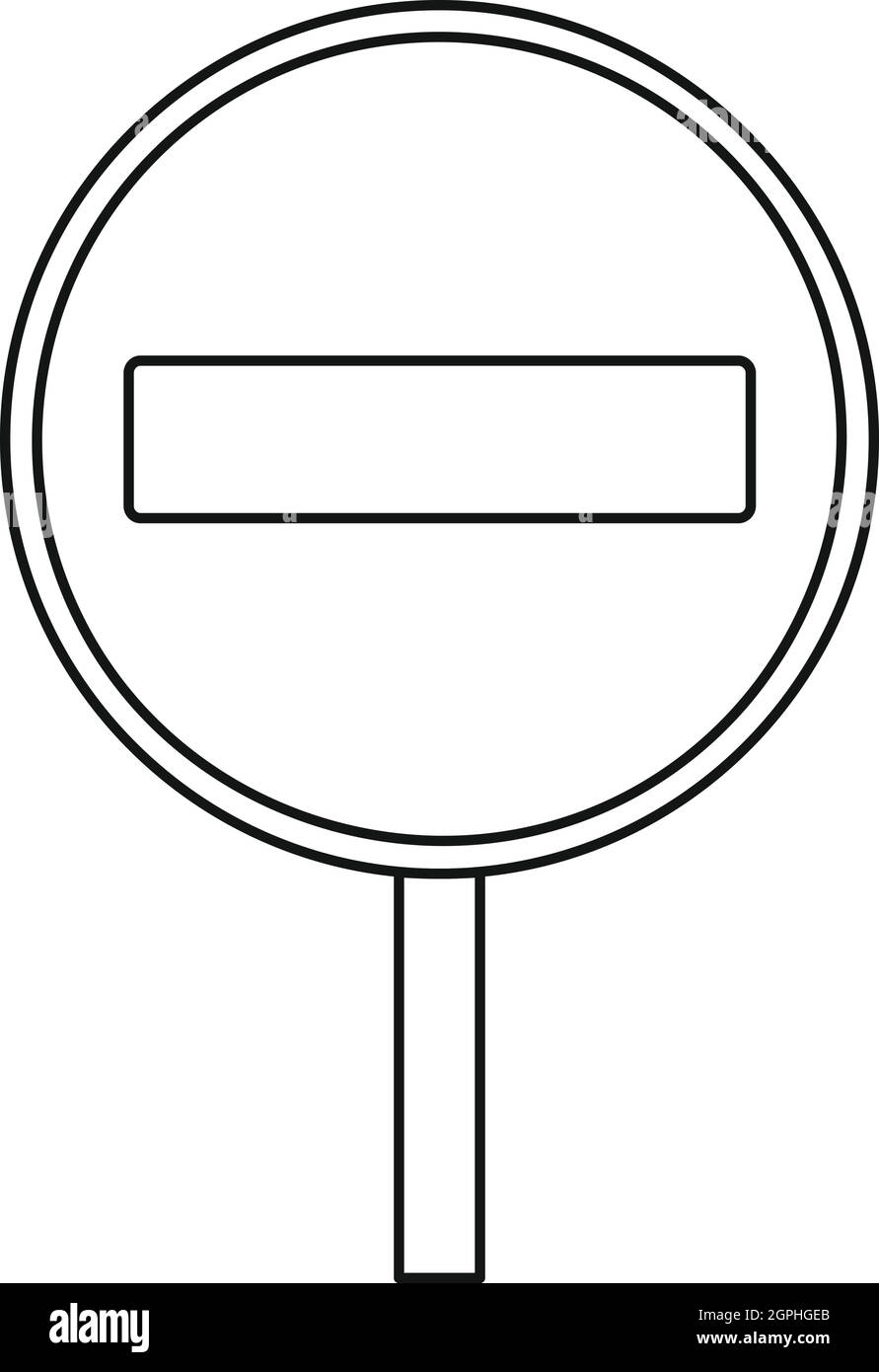 Do Not Enter Symbol Black