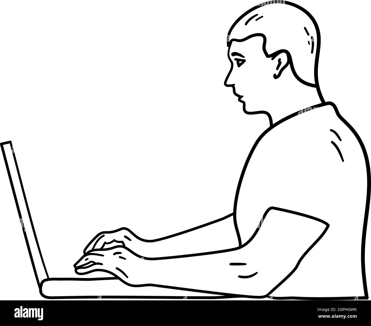 Man hand writing working Stock Vector Images - Alamy