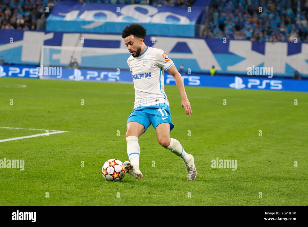 Saint Petersburg, Russia - 25 September 2021: Football, UEFA Champions ...