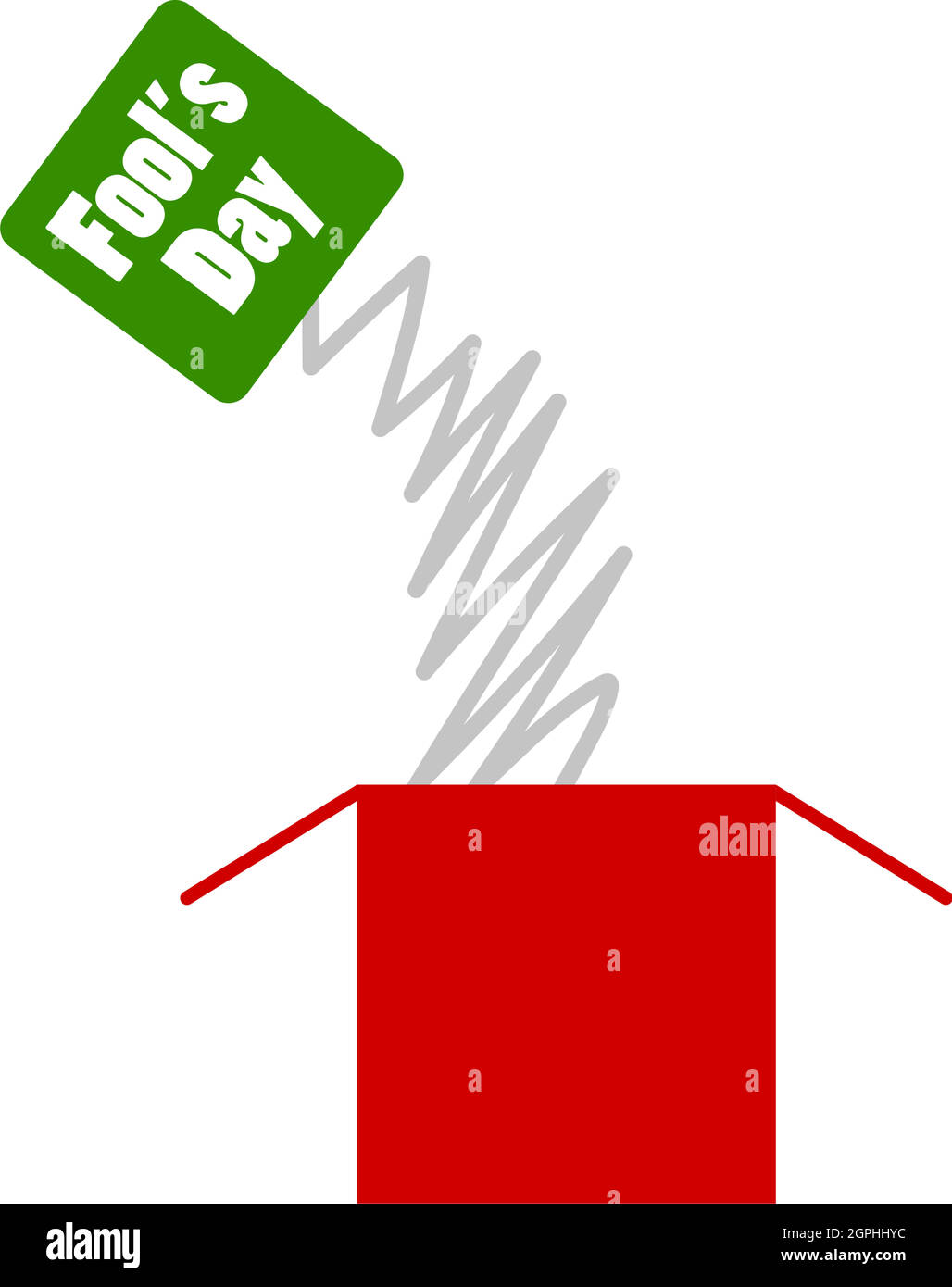 Cartoon fool day surprise box Stock Vector Images - Alamy