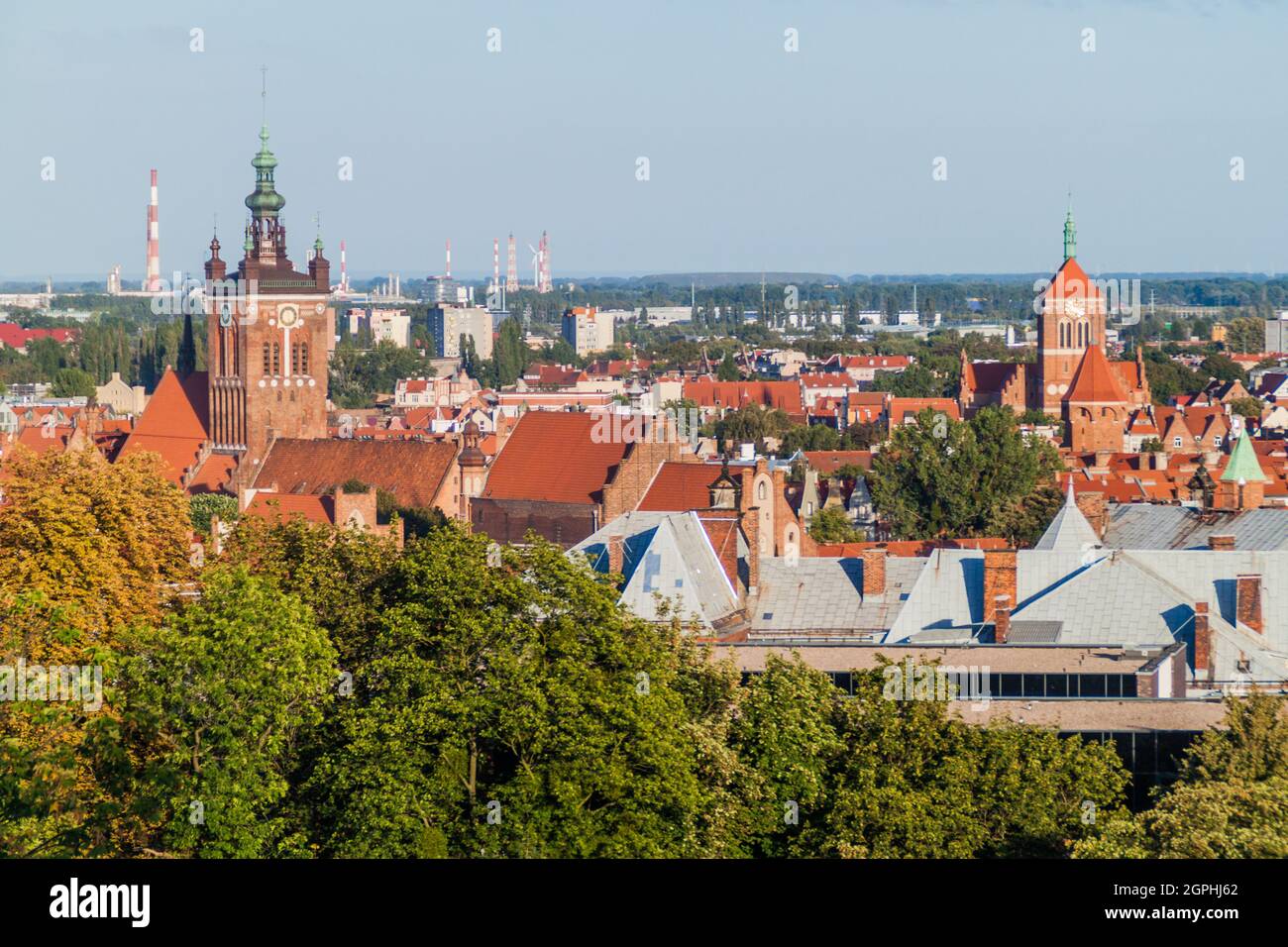 Aerial view gdansk skyline modern hi-res stock photography and images ...