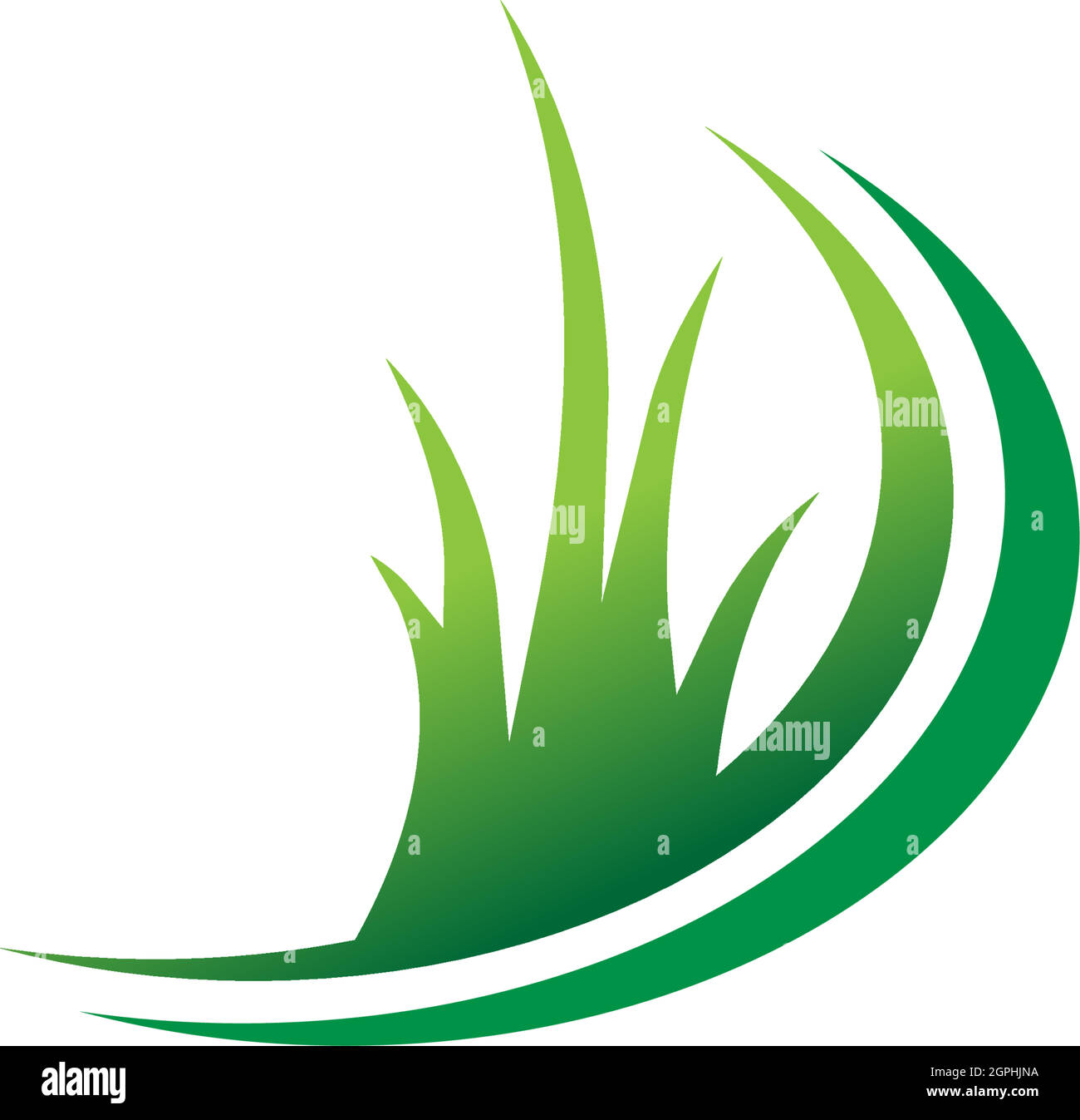 Natural Grass icon logo design vector template Stock Vector Image & Art ...