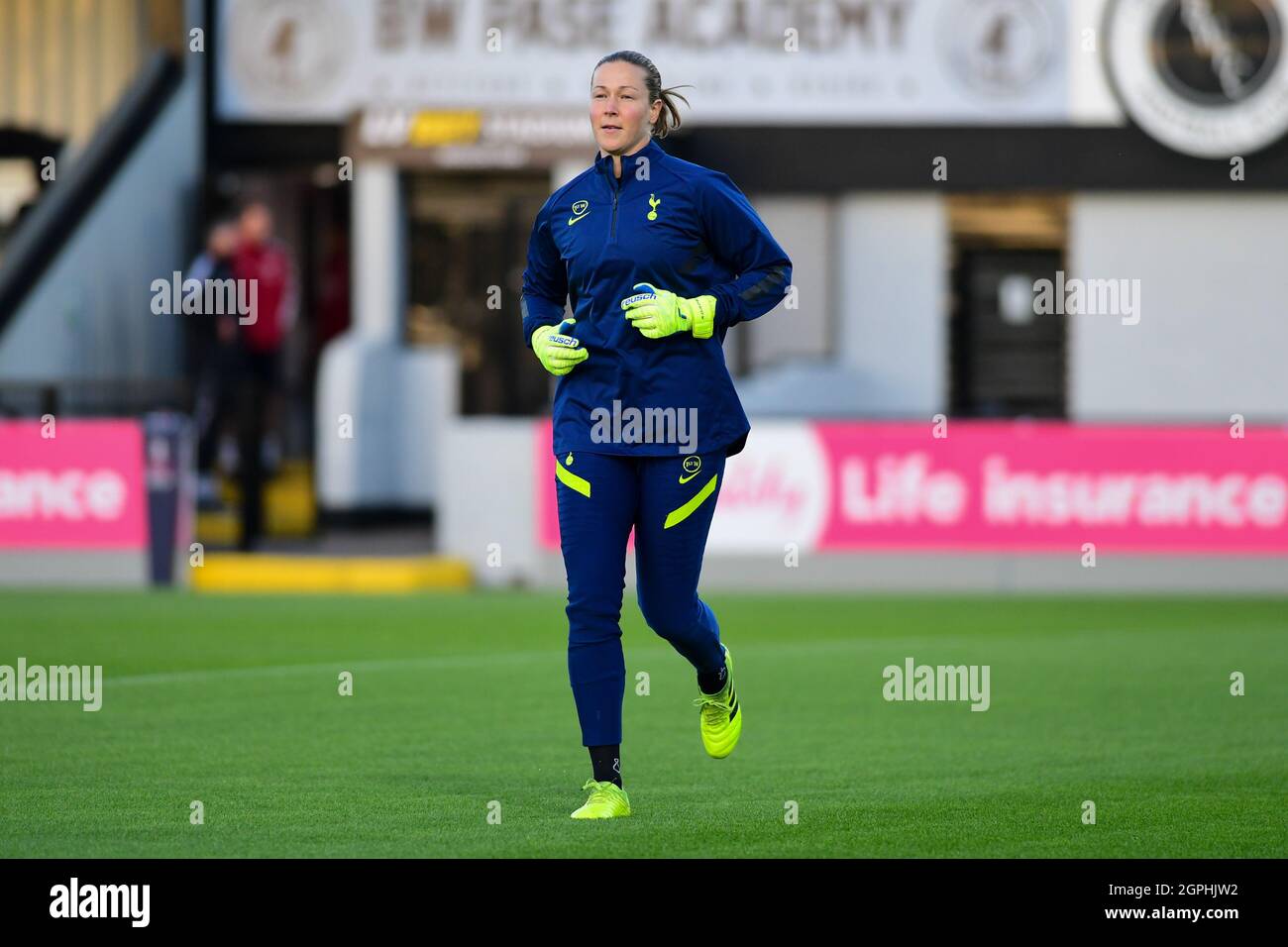 Goalkeeper Tinja-Riikka Korpela ( 1 Tottenham) warming up during the ...