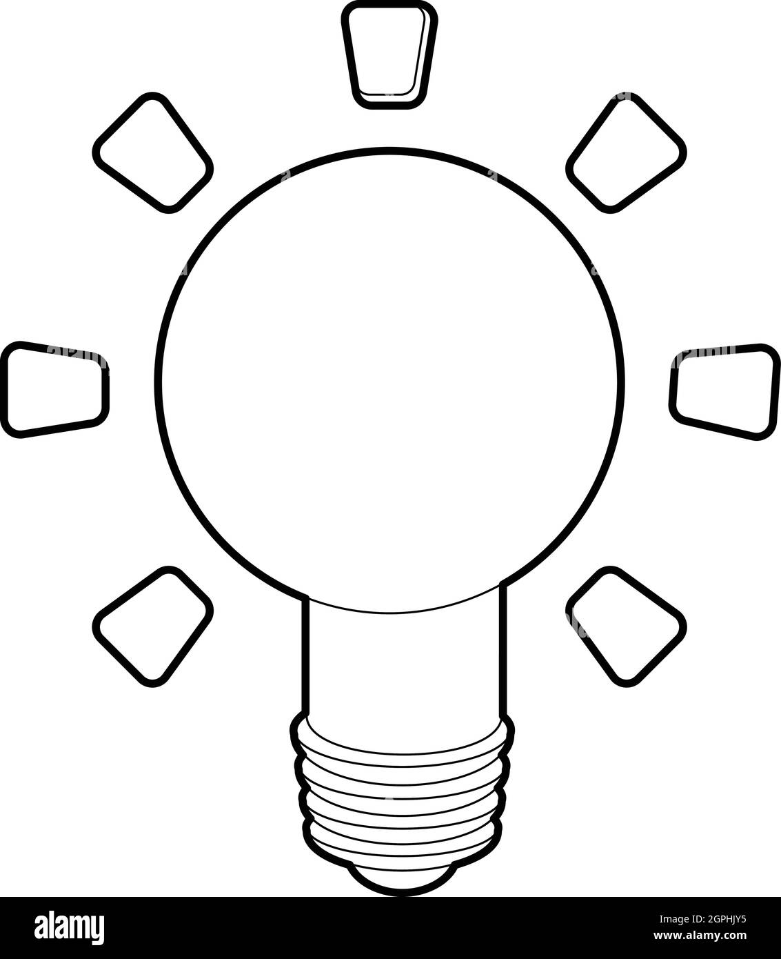 Lamp symbol Black and White Stock Photos & Images - Alamy