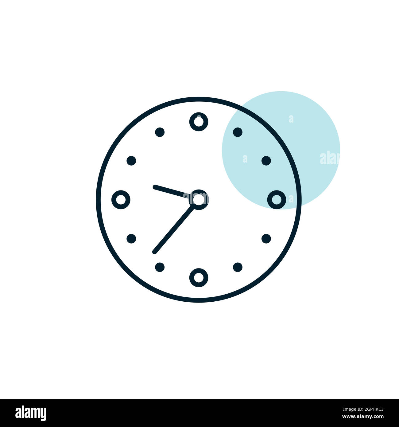 Clock outline icon. Workspace sign Stock Vector Image & Art - Alamy