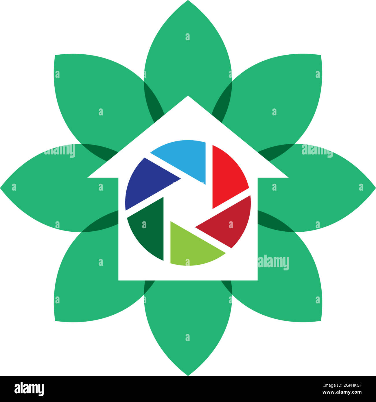 Camera shutter, logo House Stock Vector Image & Art - Alamy