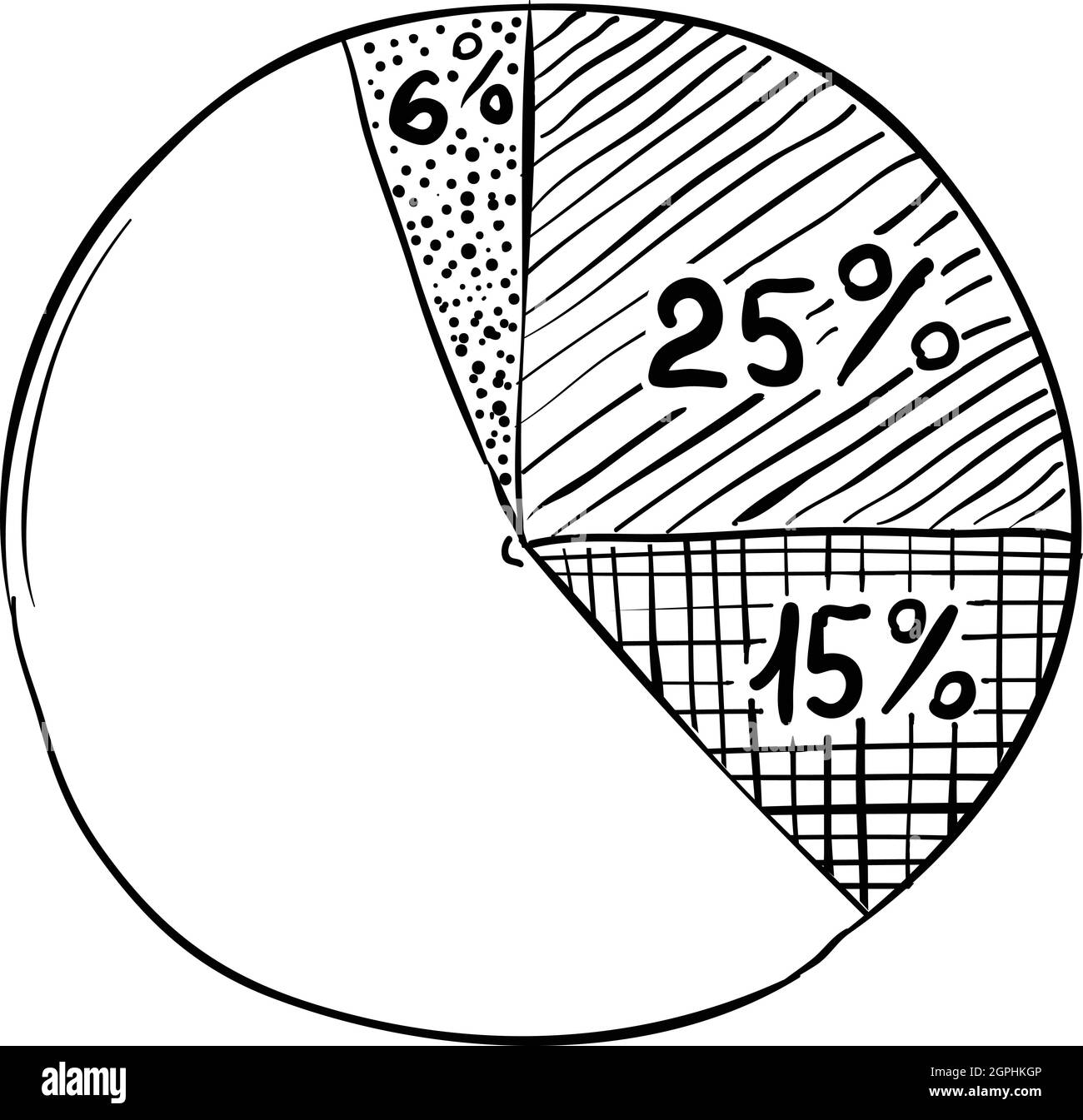 Round diagram infographics, hand drawn style Stock Vector Image & Art ...