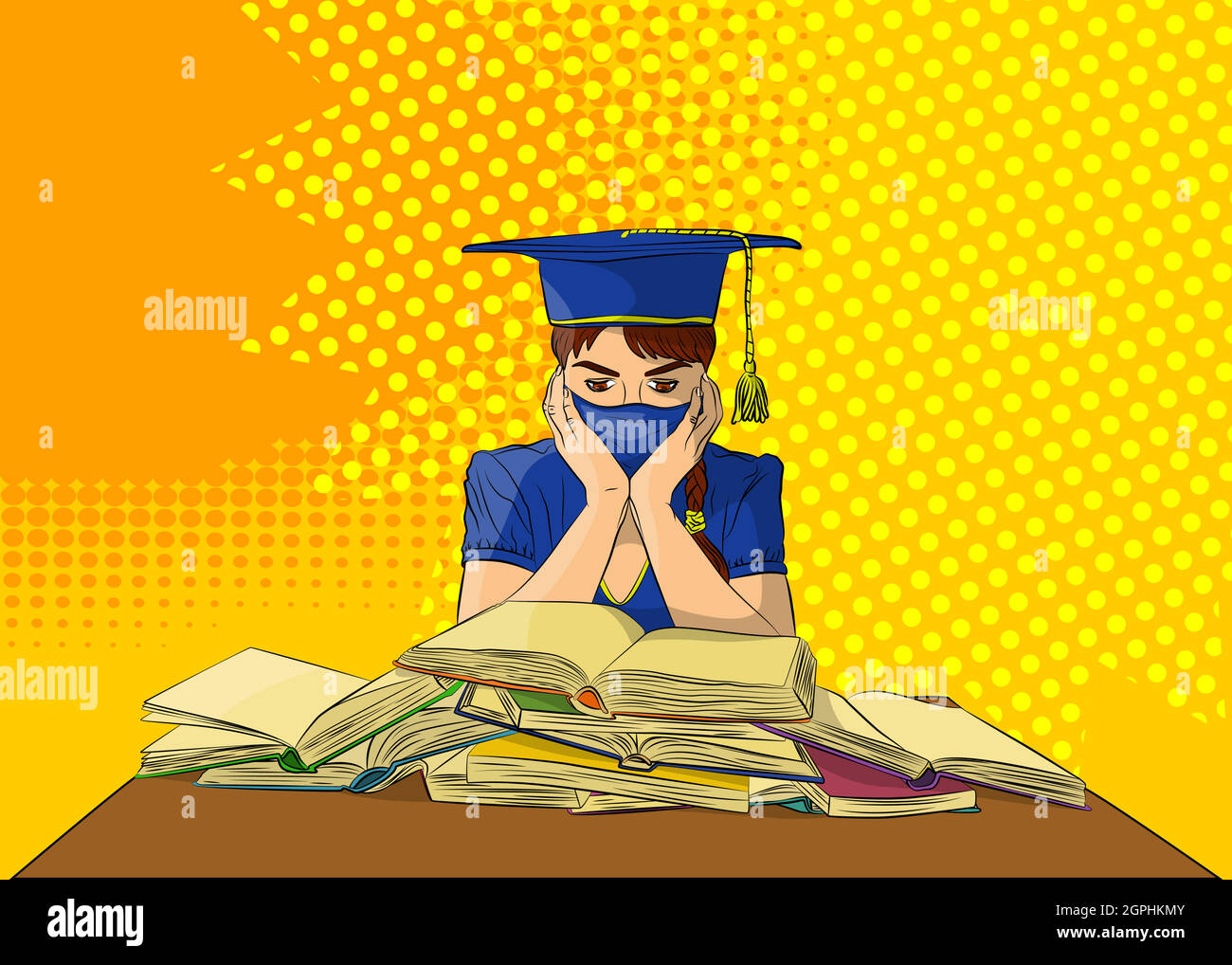 Student stress campus Stock Vector Images - Alamy