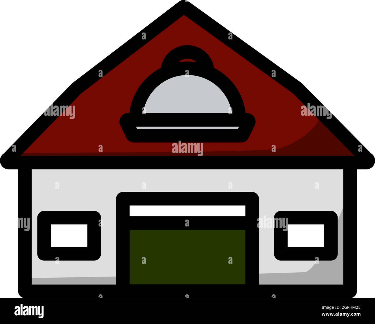 Beautiful facade building in Stock Vector Images - Alamy