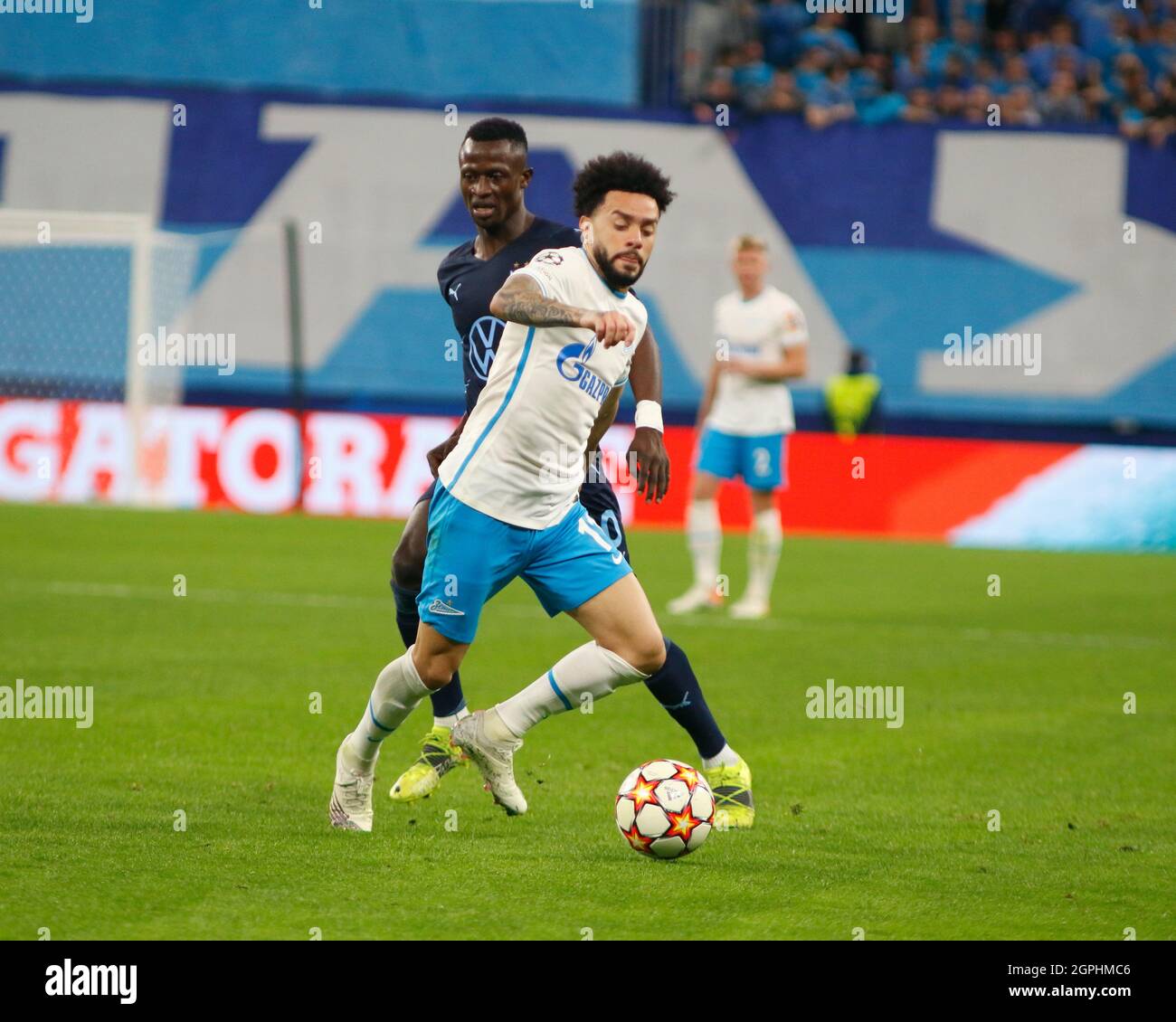 Saint Petersburg, Russia - 25 September 2021: Football, UEFA Champions ...