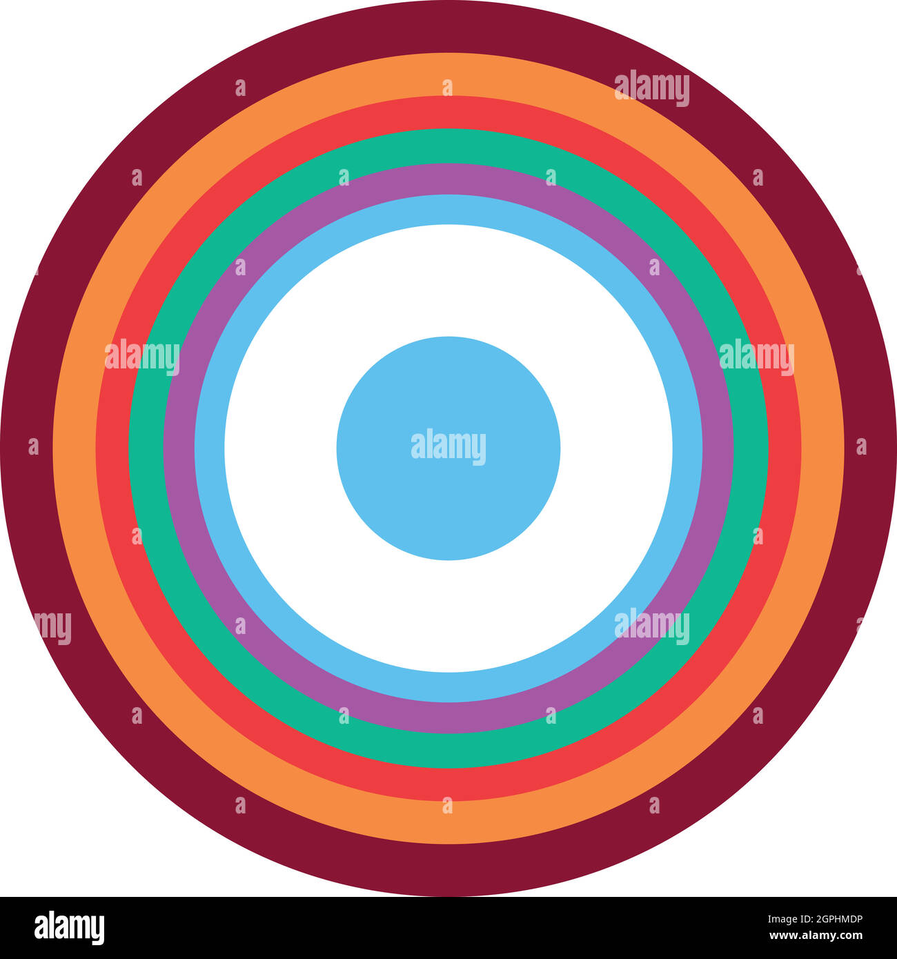 Big circle icon, flat style Stock Vector Image & Art - Alamy