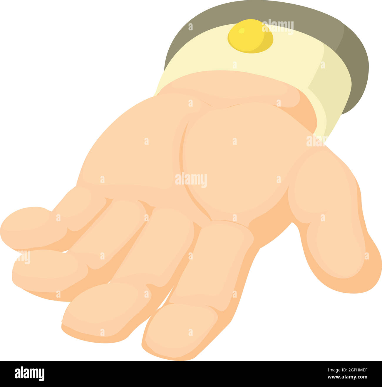 Giving hand icon cartoon style Cut Out Stock Images & Pictures - Alamy