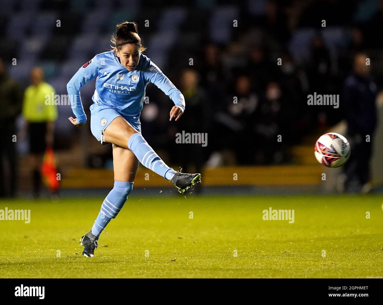 Manchester City's Vicky Losada scores her sides second goal during the ...