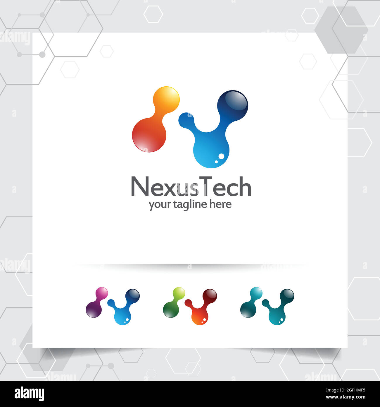 Digital logo letter N design vector with modern colorful pixel for ...