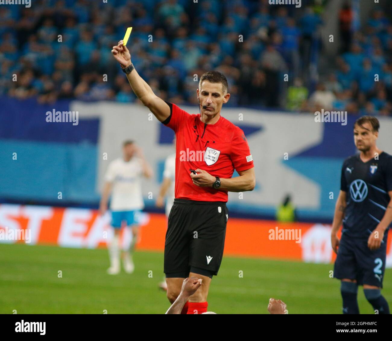 Saint Petersburg, Russia - 25 September 2021: Football, UEFA Champions ...