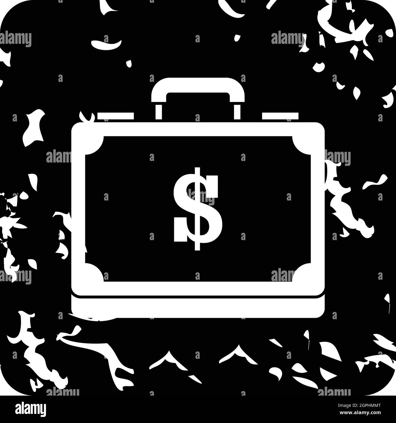 Dollar bag icon, grunge style Stock Vector Image & Art - Alamy