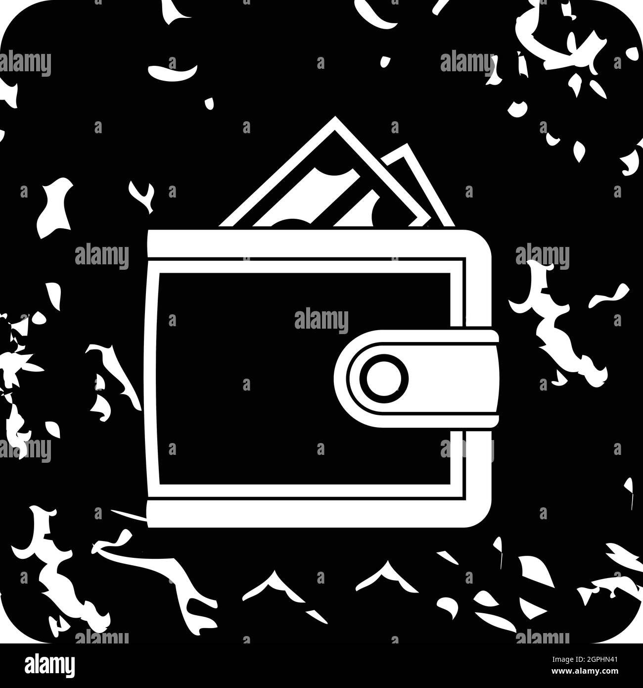 Leather purse icon, grunge style Stock Vector Image & Art - Alamy