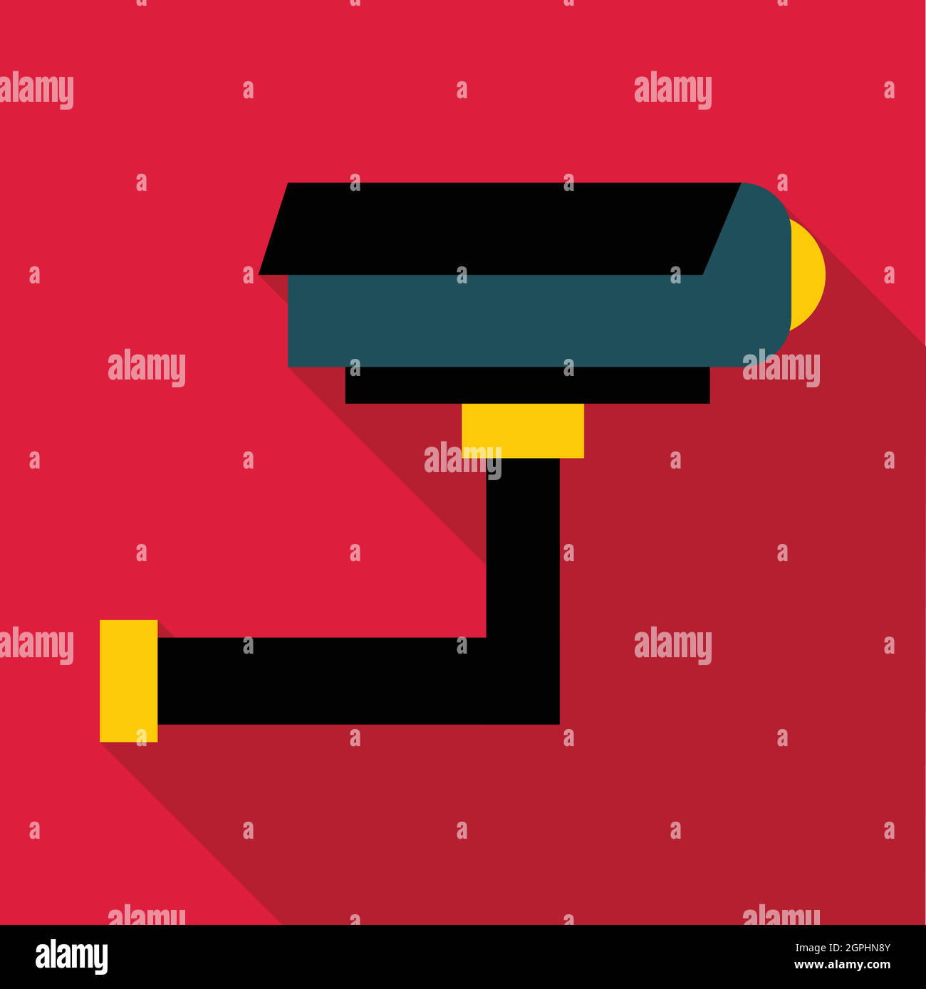 Surveillance camera illustration Stock Vector Images - Alamy