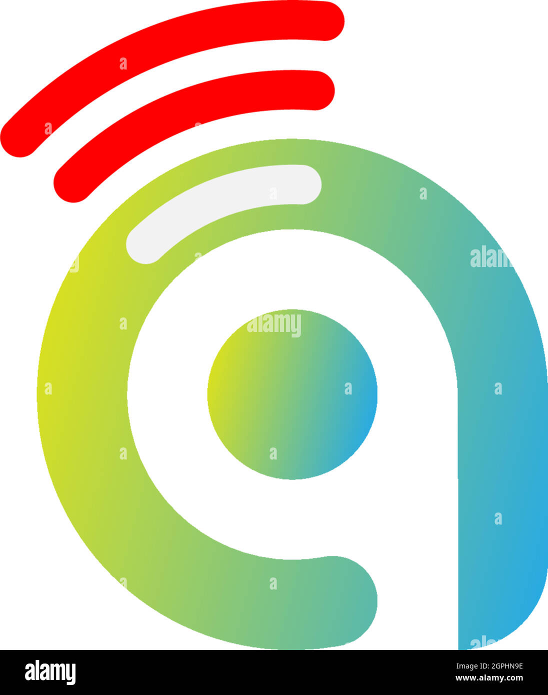 Letter A Wireless Internet logo Stock Vector Image & Art - Alamy