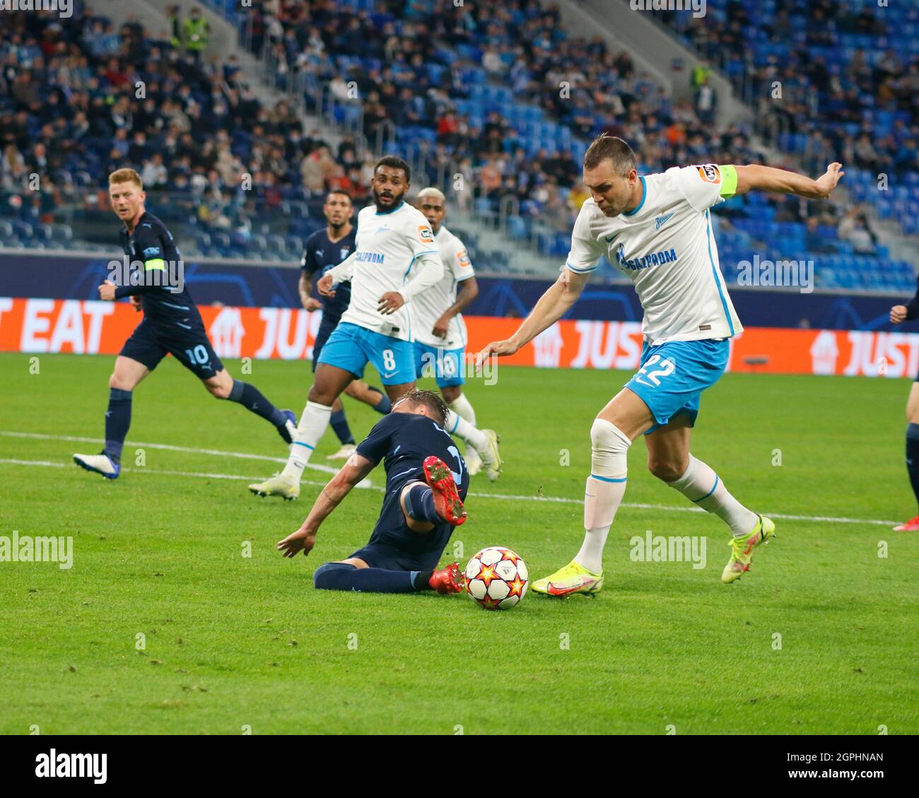 Saint Petersburg, Russia - 25 September 2021: Football, UEFA Champions ...