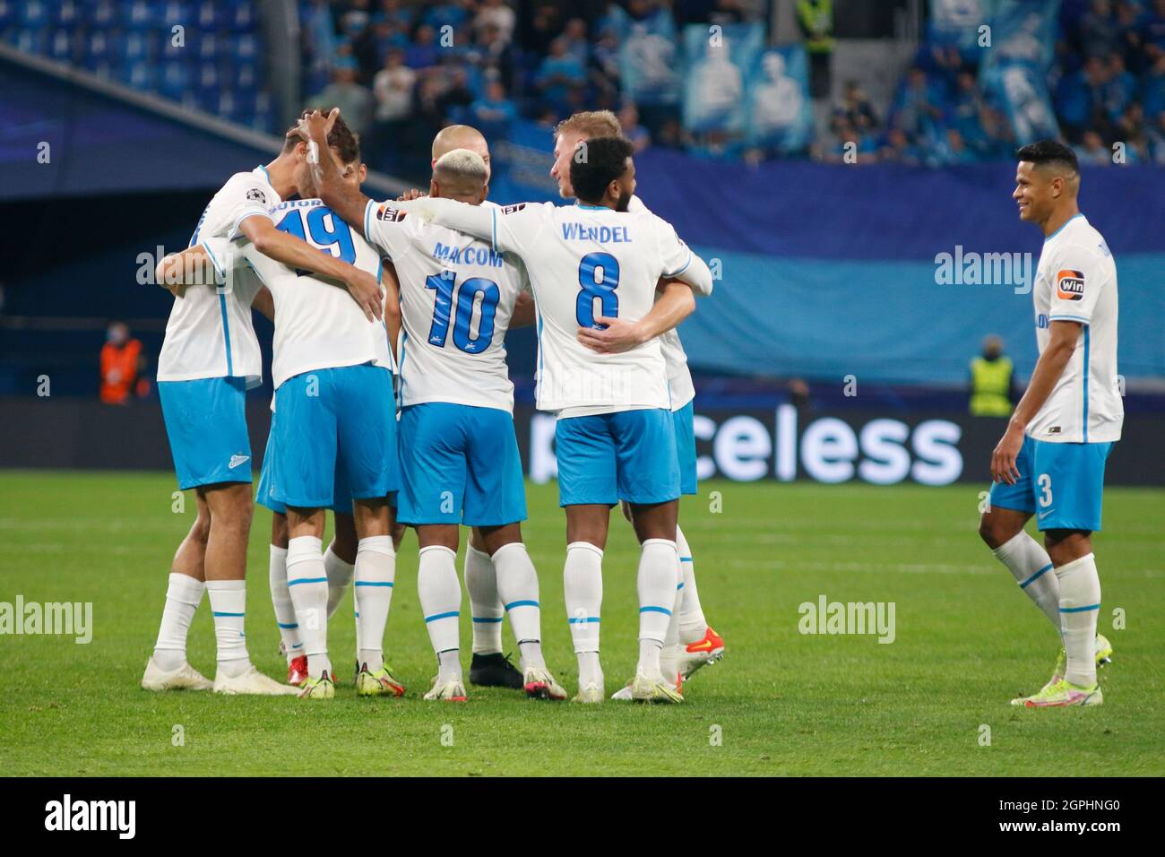 Saint Petersburg, Russia - 25 September 2021: Football, UEFA Champions ...