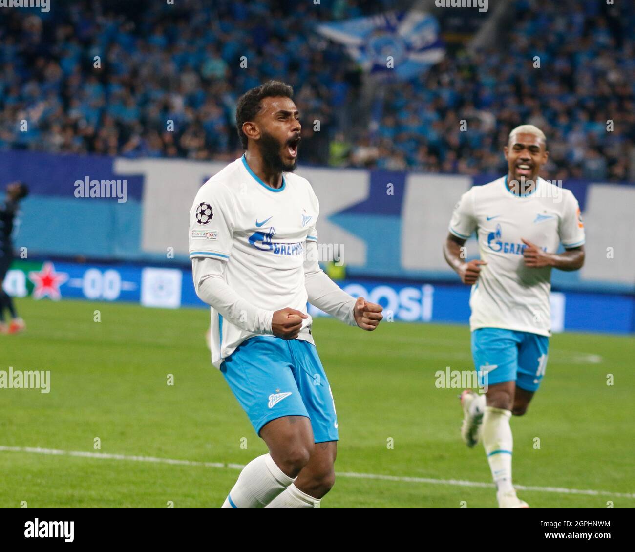 Saint Petersburg, Russia - 25 September 2021: Football, UEFA Champions ...