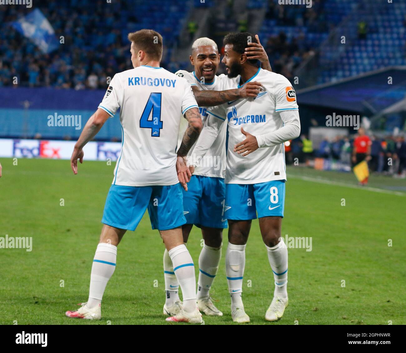 Saint Petersburg, Russia - 25 September 2021: Football, UEFA Champions ...