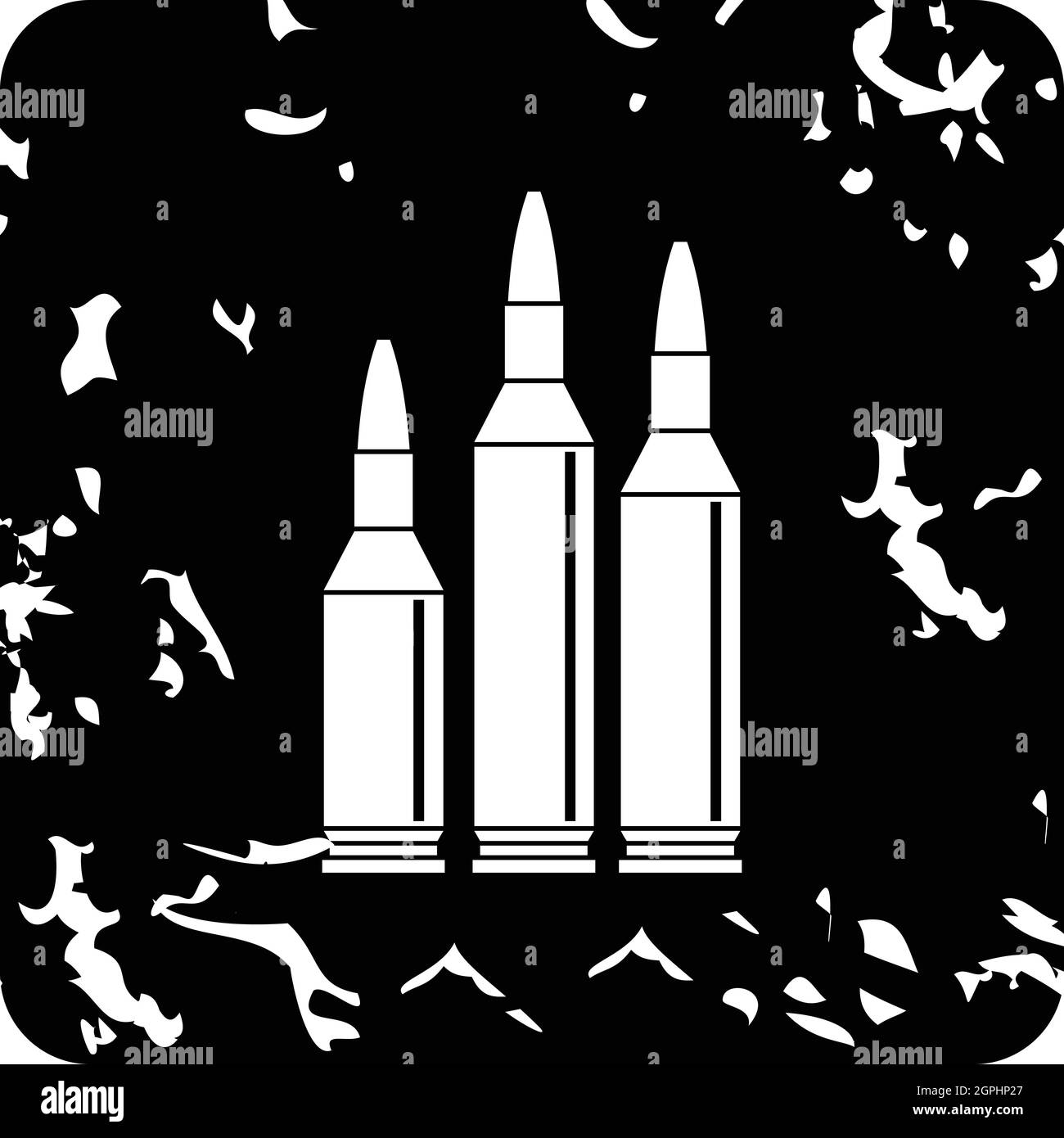 Bullets icon, grunge style Stock Vector Image & Art - Alamy