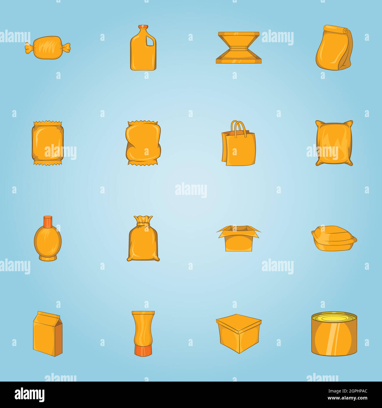 Packaging icons set, cartoon style Stock Vector Image & Art - Alamy