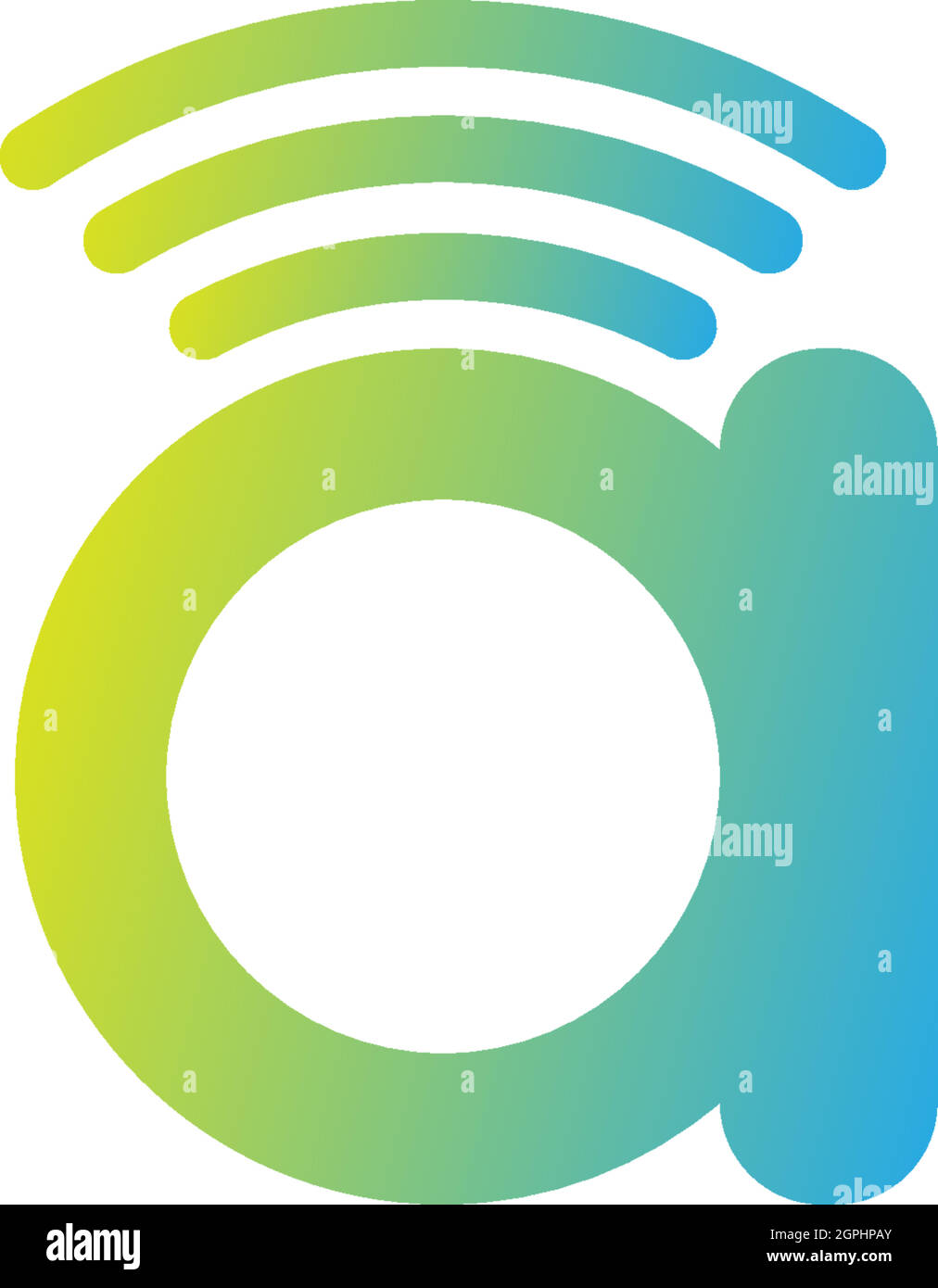 Letter A Wireless Internet logo Stock Vector Image & Art - Alamy