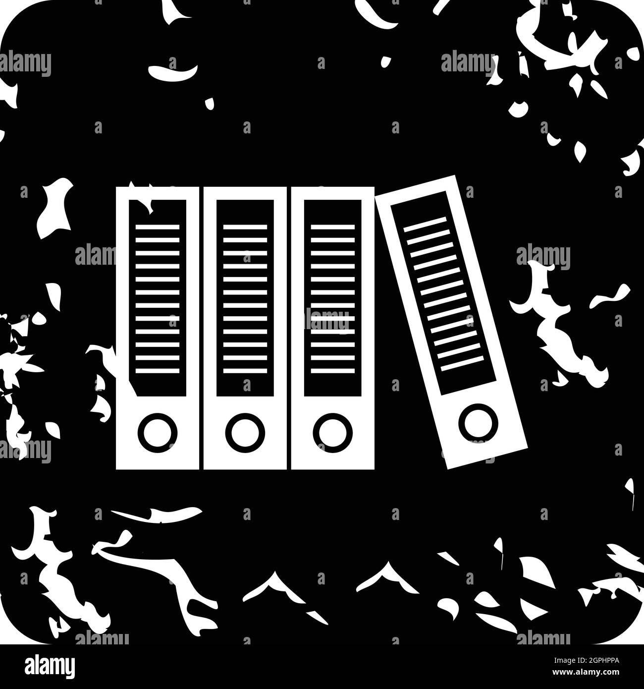 Open folder icon Black and White Stock Photos & Images - Alamy