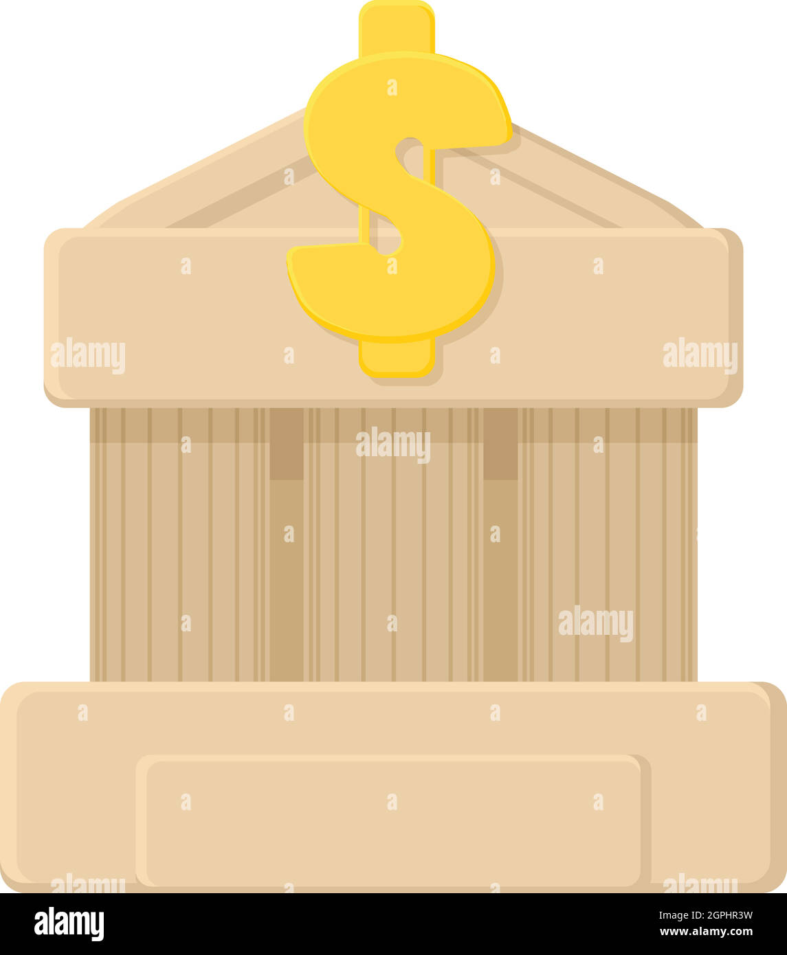 Bank icon, cartoon style Stock Vector Image & Art - Alamy