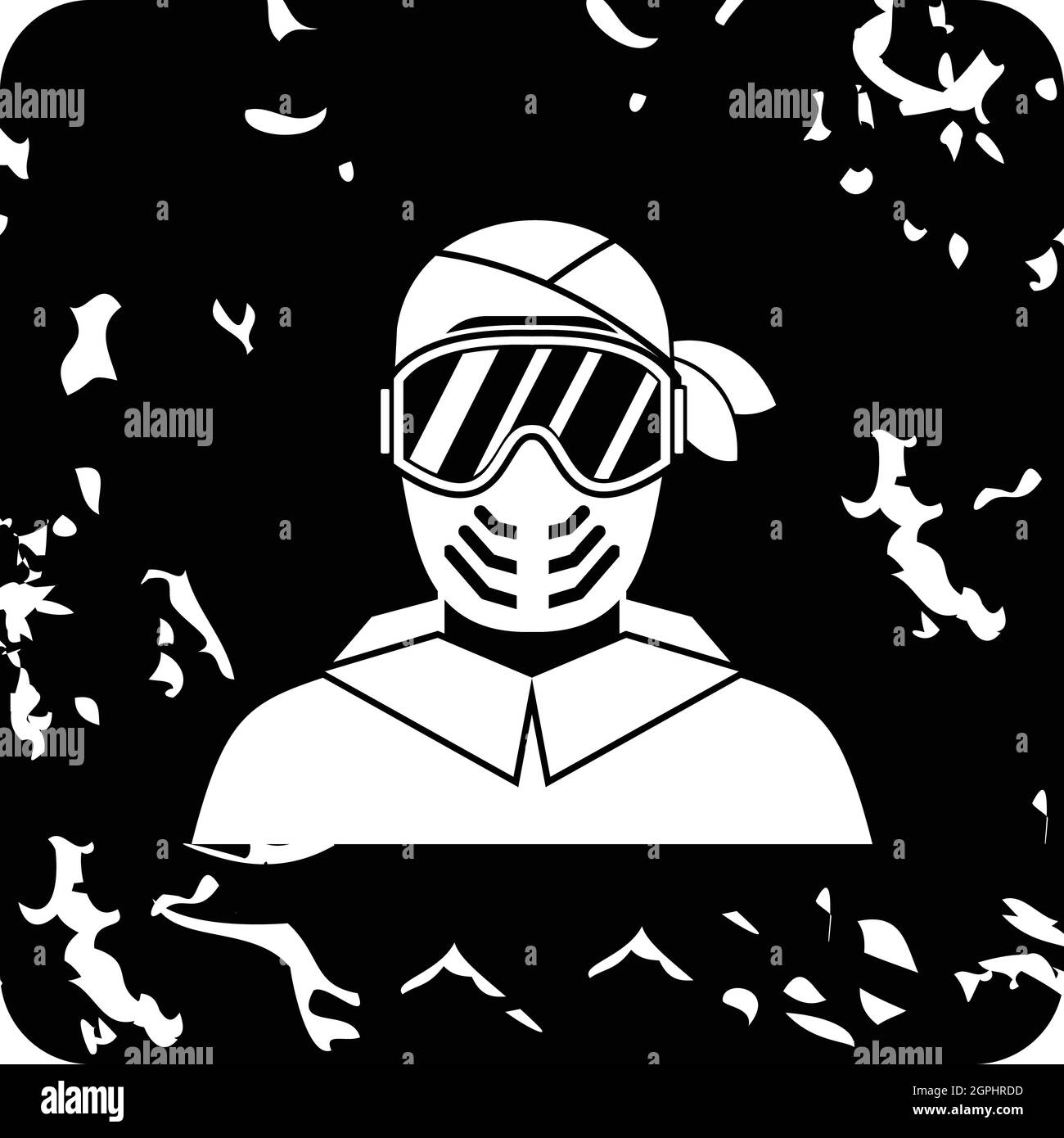 Man and mask Black and White Stock Photos & Images - Alamy