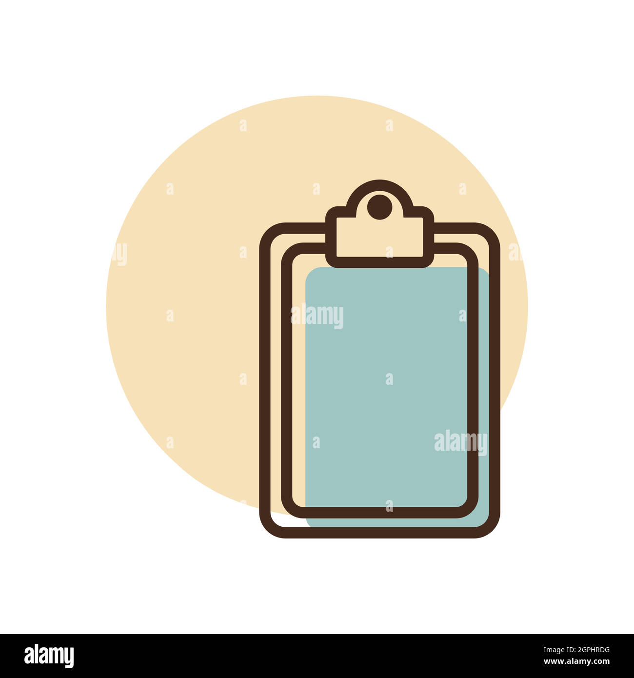 Clipboard outline icon. Workspace sign Stock Vector Image & Art - Alamy