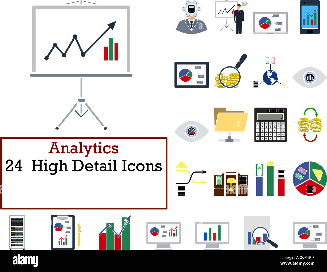 Analytics Icon Set Stock Vector Image & Art - Alamy