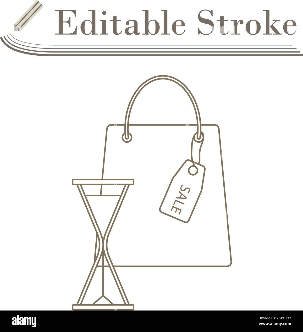 Hourglass line Cut Out Stock Images & Pictures - Alamy