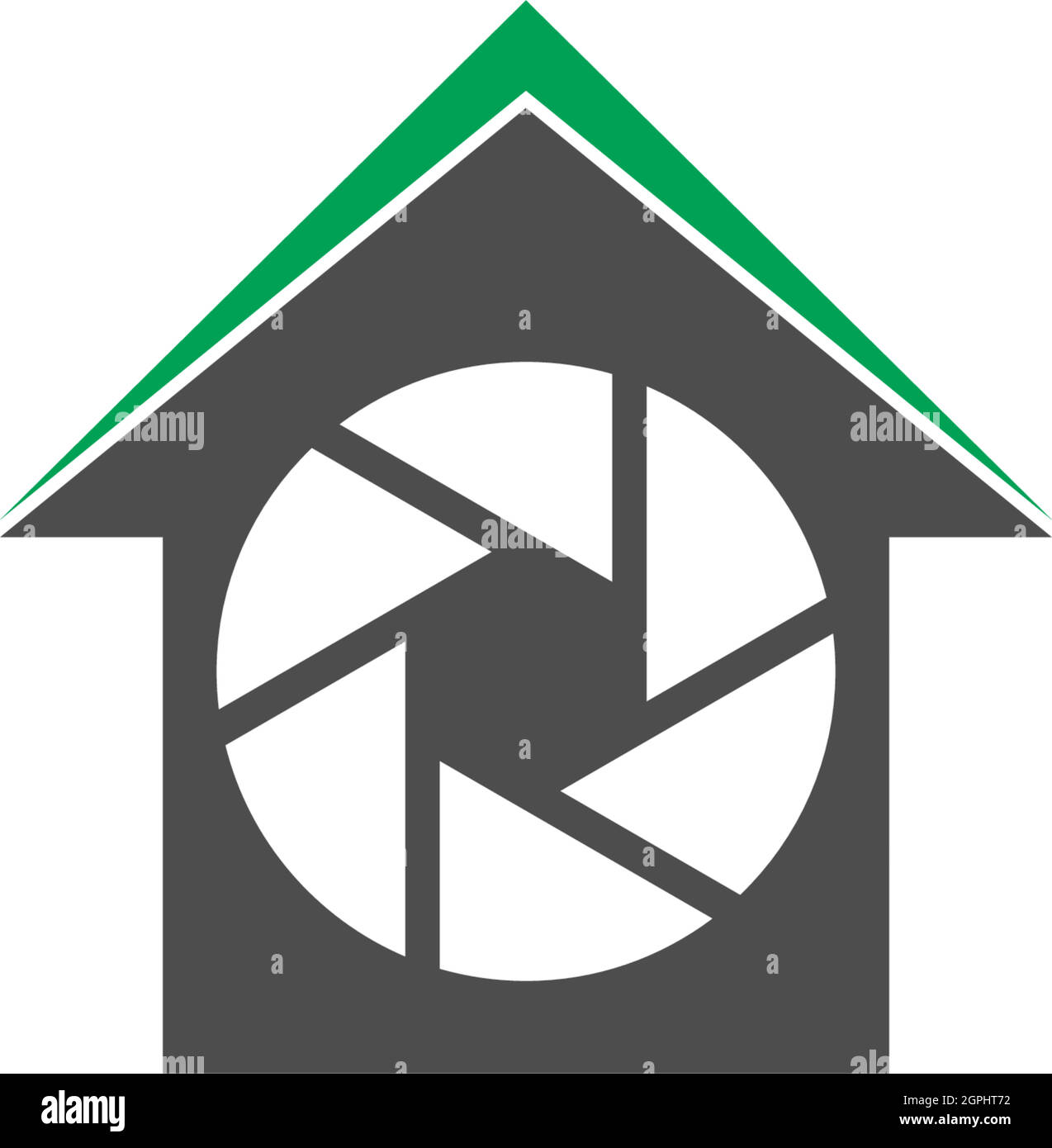 Camera shutter, logo House Stock Vector Image & Art - Alamy