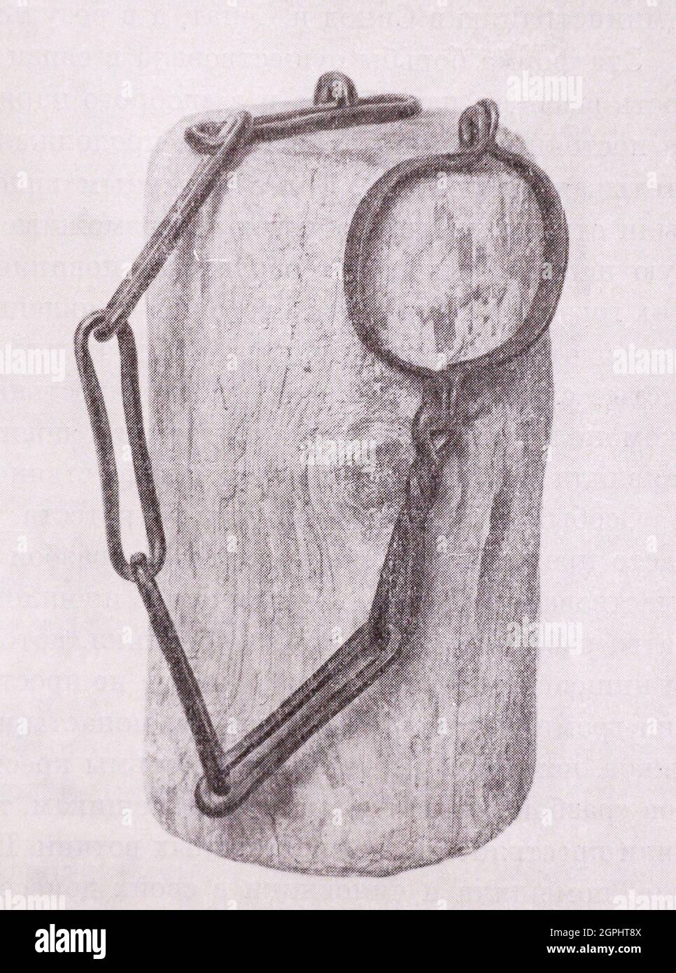 Chain for chaining a convict in Russia in the 17th century Stock Photo ...